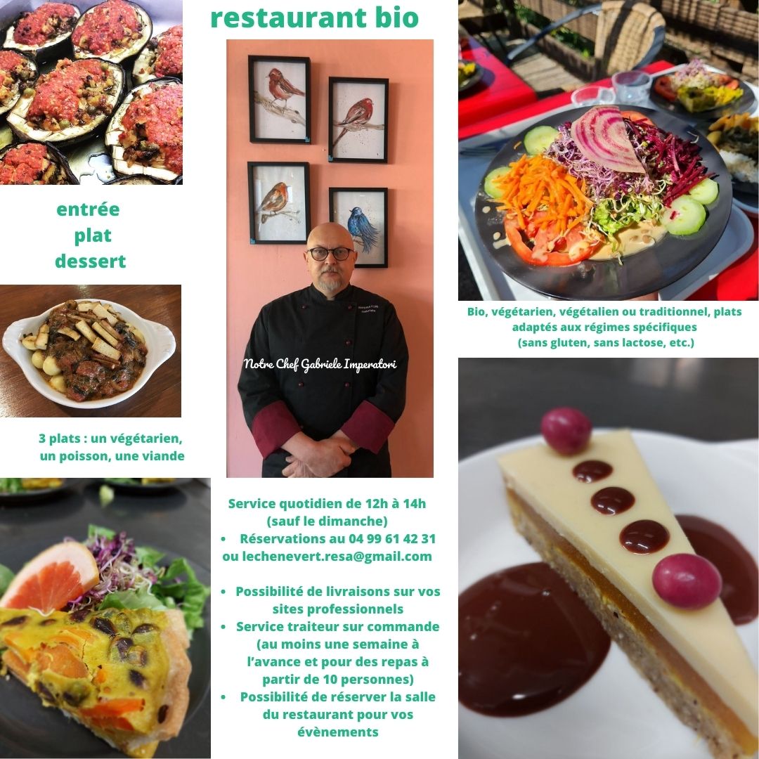 Notre restaurant bio - Le Chêne Vert : magasin bio à Montpellier